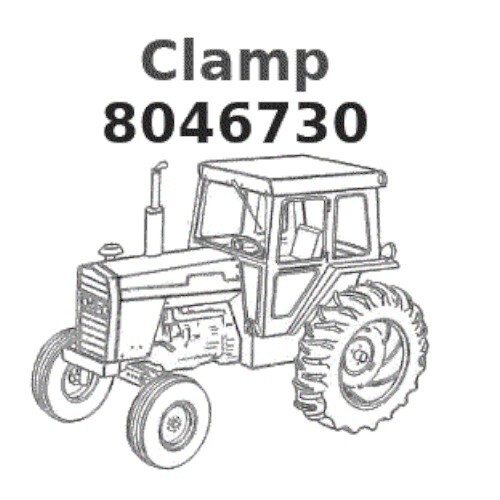 JOHN DEERE 8046730 LOOP CLAMP CRLS HYEX TYPE1 MODEL 230 LCR HX1 5340-01 ...
