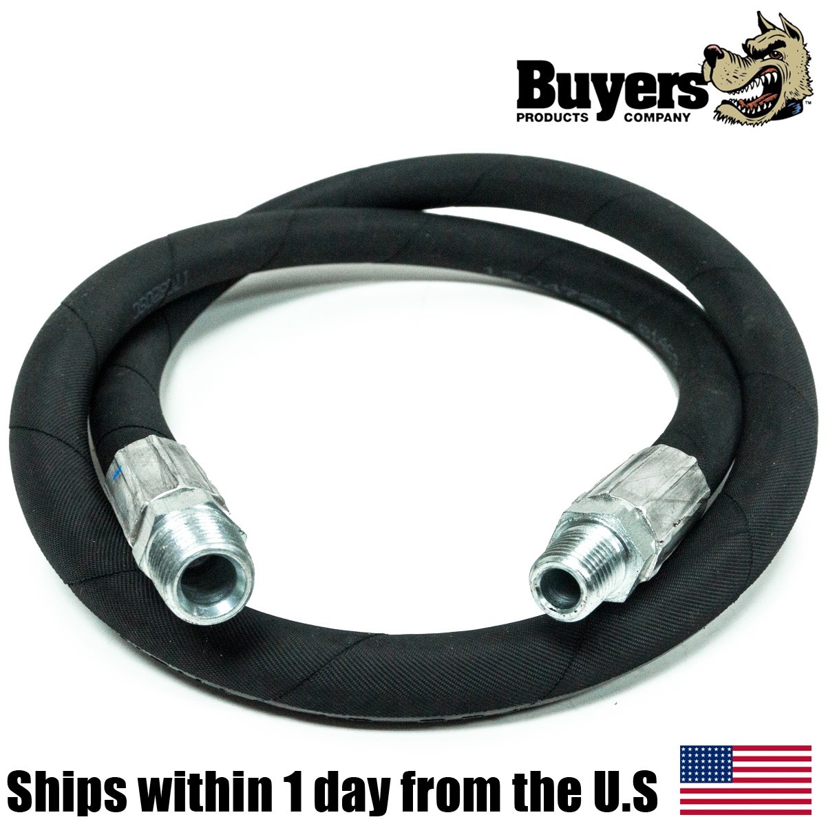 4PK Snow Plow V Plow Hydraulic Hose for BOSS HYD07042 3/8 X 40" 1/4"MP ...