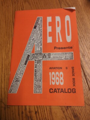 1968 Aero Presents Aviation Space Book Catalog Orange Buy 2 Media Get 1 ...