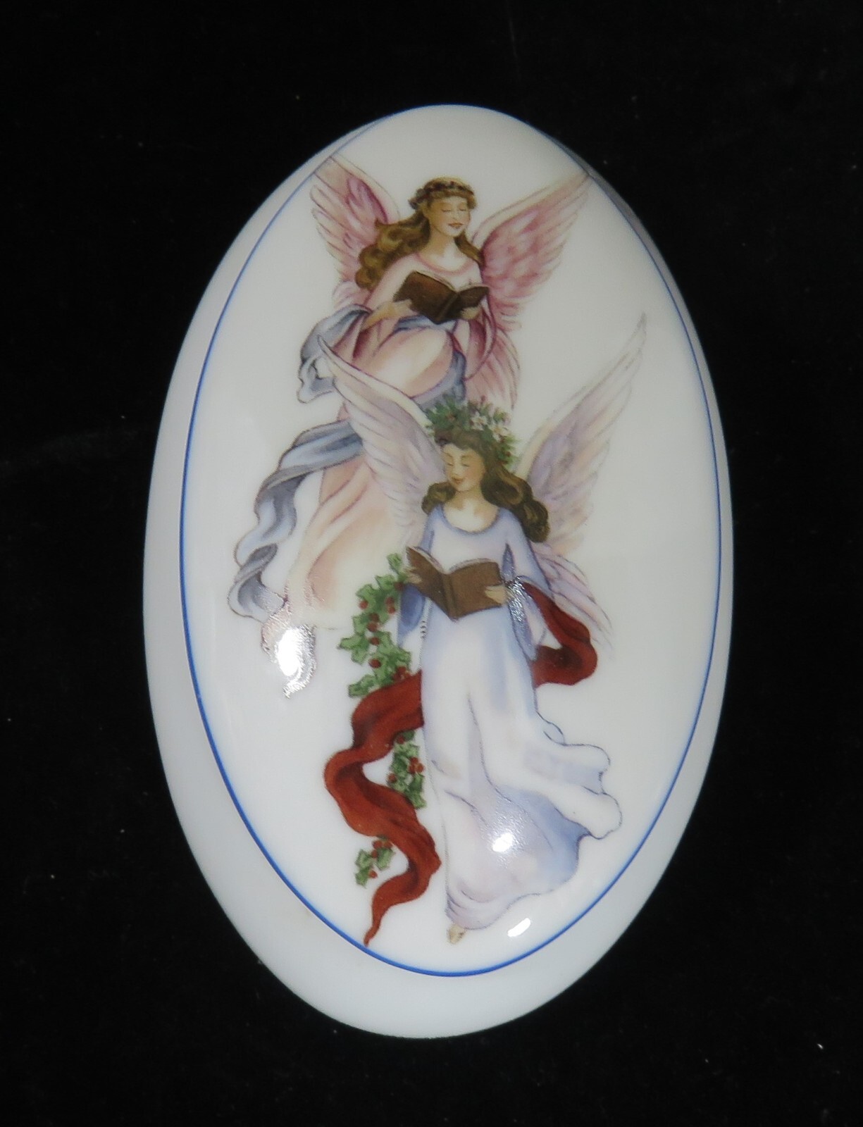 Reutter Polzella Germany Angel Porcelain Trinket Box Jewelry Box | eBay