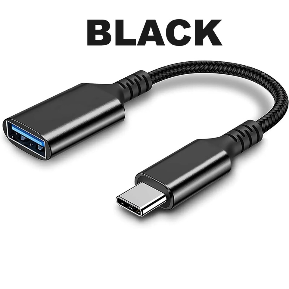USB C Male OTG A Female, Type C to USB Data Connector Converter Cable ...