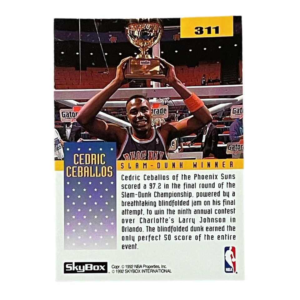 1992-93 SkyBox #311 Cedric Ceballos Phoenix Suns NBA Basketball Card | eBay