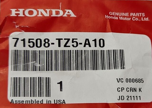 Genuine Acura Rear Hitch Garnish 71508TZ5A10 / 71508-tz5-a10 OEM for ...