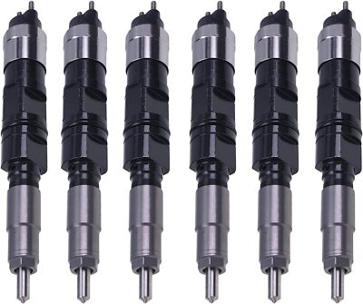 6X Fuel Injector RE529118 RE524382 for John Deere 6068 4045 Engine 670G ...