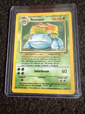 Venusaur - 15/102 - Pokemon Base Set Unlimited Holo Rare Card WOTC | eBay