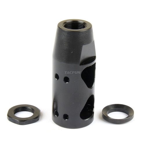 New design Steel 1/2x28 Thread Muzzle Brake for .223 22LR 556 | eBay