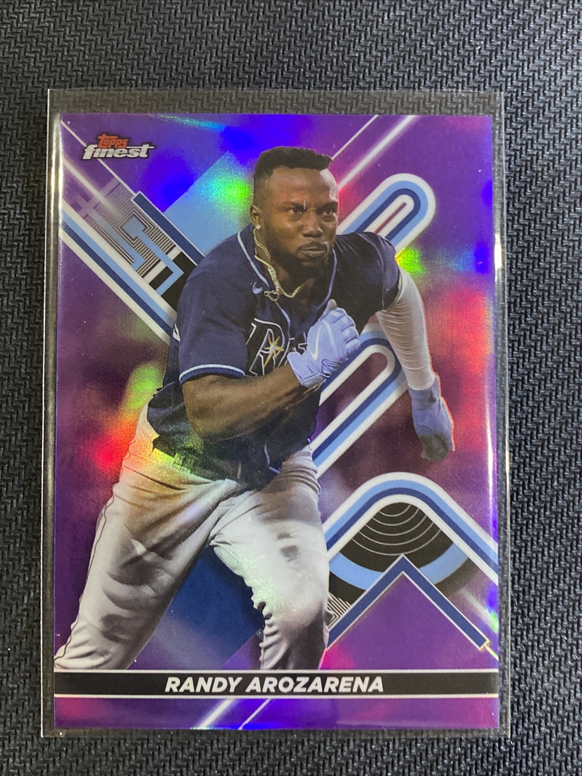 2022 Topps Finest Randy Arozarena #92 Purple Refractor /250 Baseball | eBay
