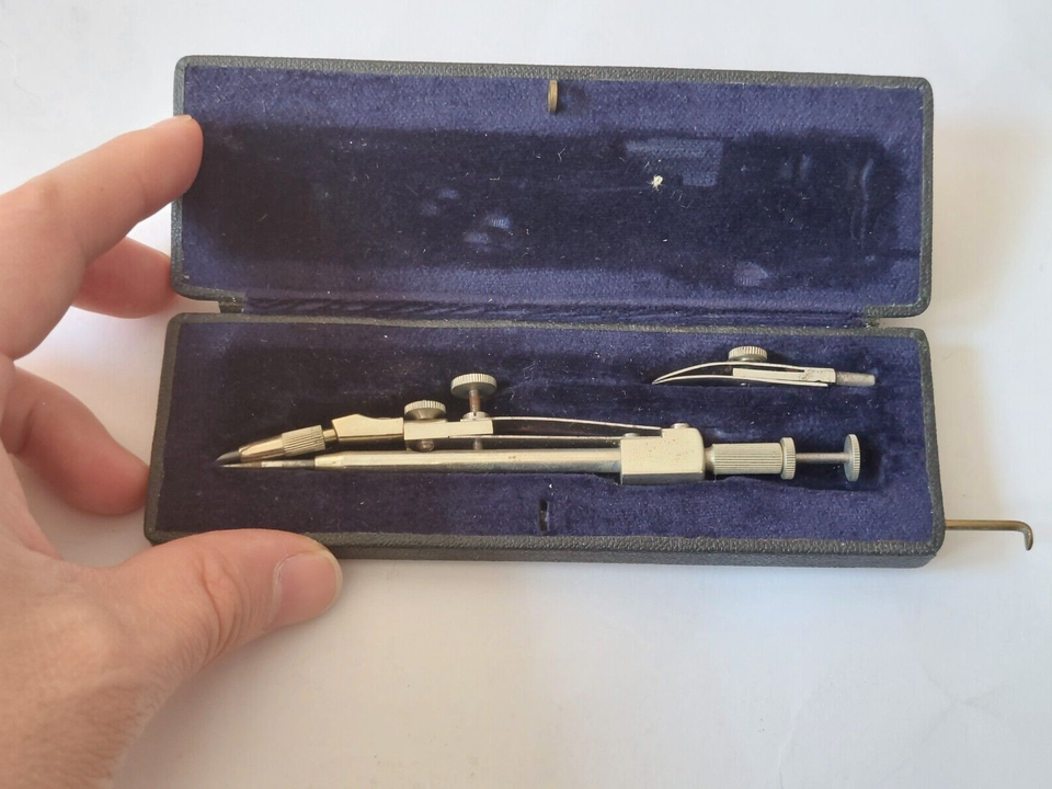 Vintage Original Richter Drafting Compass in original box/ GDR /DDR 50 ...