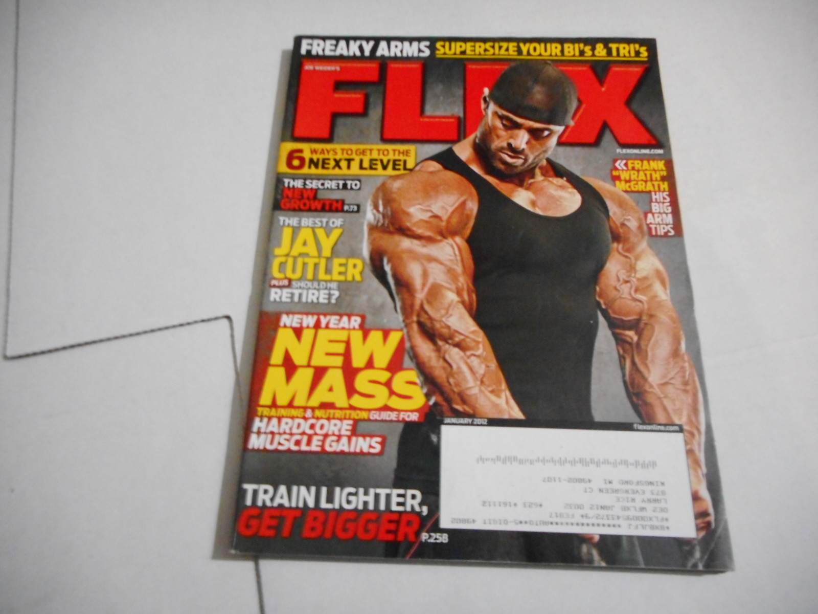 JAN 2012 FLEX body building magazine JAY CUTLER - FRAN MCGRATH | eBay