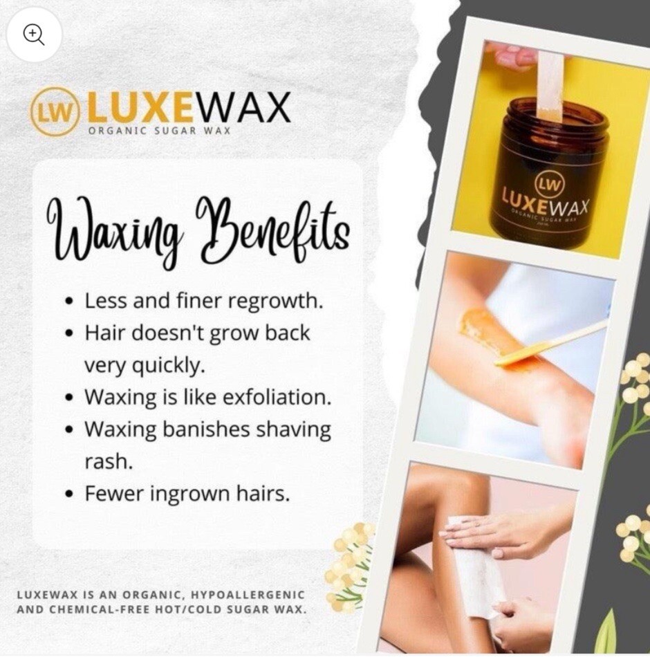 Luxe Wax LuxeWax Organic Sugar Wax, 350g | eBay