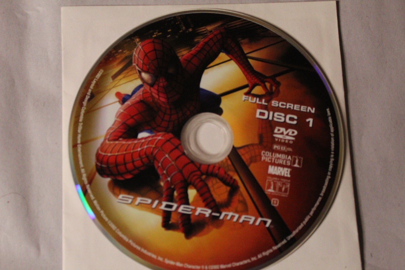 Spider-Man (DVD, 2002) Disc 1 Full Screen 43396096615| eBay