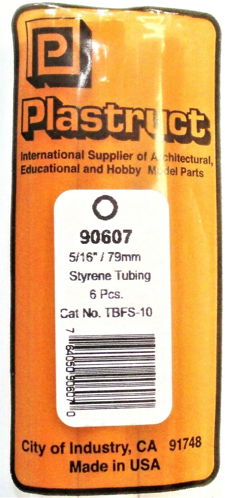 Plastruct 90607 TBFS-10 Styrene Round Tubing 5/16 x 15" Long (6) pcs | eBay