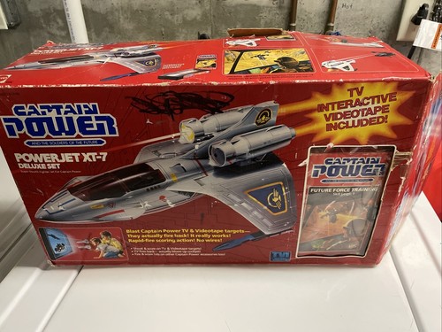 CAPTAIN POWER Powerjet XT-7 Deluxe Set Jet Fighter Mattel Vintage 1987 ...