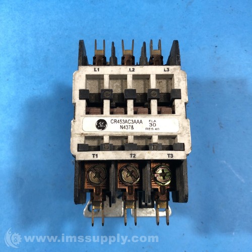 GE CR453AC3AAA Contactor, Type CR453A, 3P, 3PH, 40A, 600V USIP | eBay