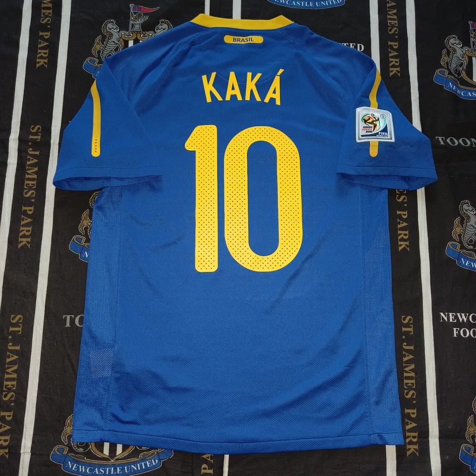 Brazil Away Football Shirt Jersey World Cup 2010 2011 Ricardo Kaka Nike ...