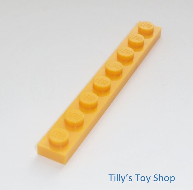 Lego - 1x8 Stud Thin Tiles Bricks - ID 3460 - Pick Colour & Pack Size ...