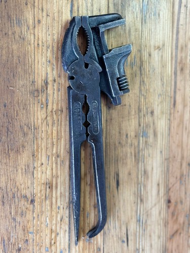 VINTAGE ANTIQUE MATHEWS DAYTON O. "NEVER-STALL" MULTI TOOL MONKEY ...