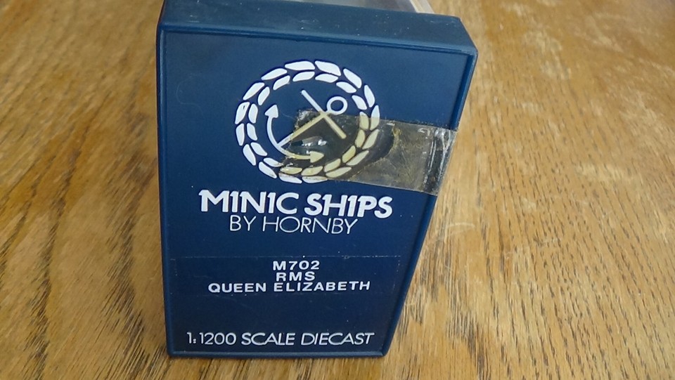 Minic Ships RMS Queen Elizabeth Hornby M702 Diecast w/ Glide Wheels Scale 1:1200 | eBay