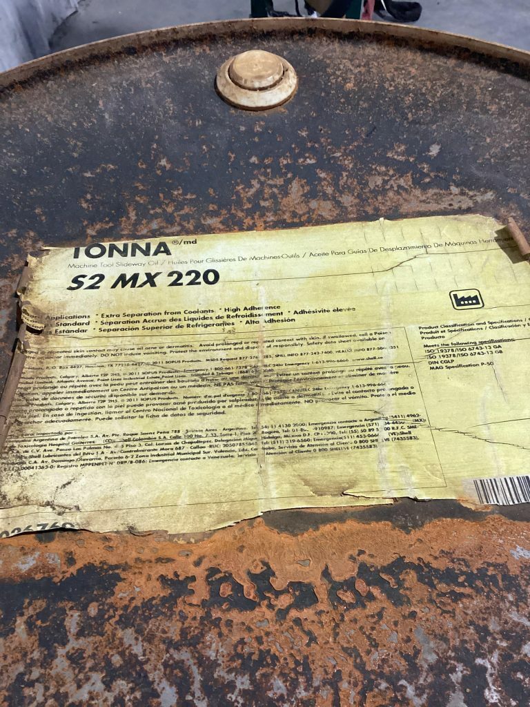 Shell Tonna 55 Gal. Machine Tool Slideway Oil; S2 MX 220 | eBay