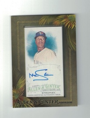 MARCUS STROMAN 2016 Topps Allen & Ginter A&G Framed Mini AUTO On Card ...