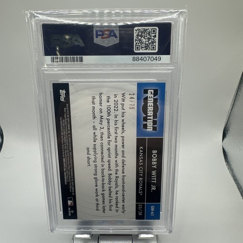 2022 BOBBY WITT JR. Topps Update Generation Now GN-61 GOLD /75 | eBay