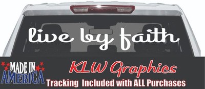 Faith Decal Sticker God Jesus Saves Family Religious Christian Car ...