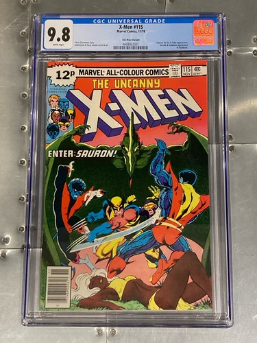 X-MEN #115 (1978) CGC 9.8 NM/MT BYRNE AUSTIN CLAREMONT SAURON, KA-ZAR ...