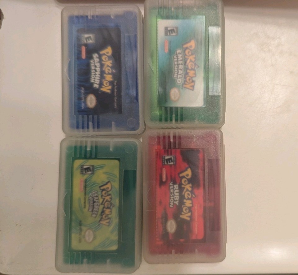 Nintendo Game Boy Advance SP Flame Red (w/o Charger) includes 5 POKEMON ...