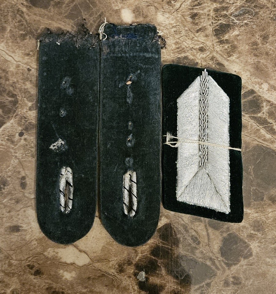 OG WWII German RAD Labor Service Shoulder Boards Collar Tabs ...