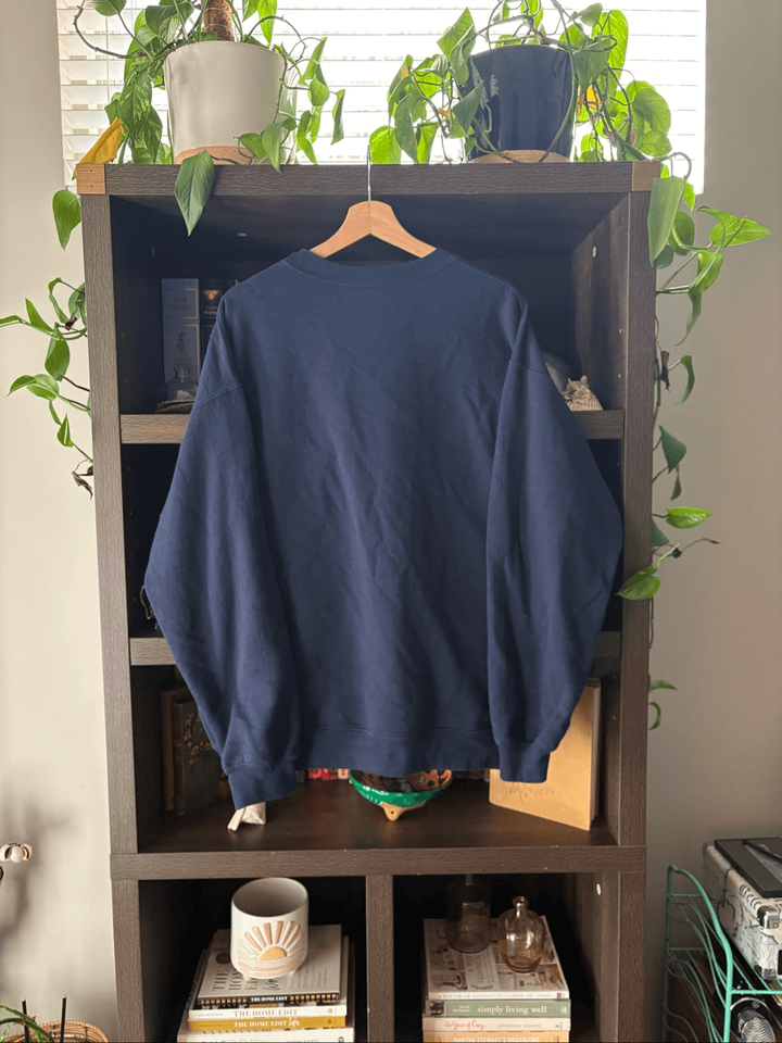 Navy Blue CIA Central Intelligence Agency Pullover Crewneck Sweatshirt ...