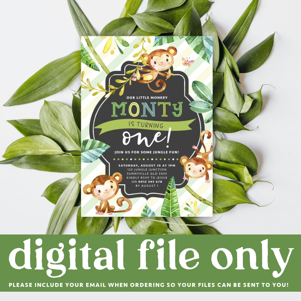 Monkey Party Printables