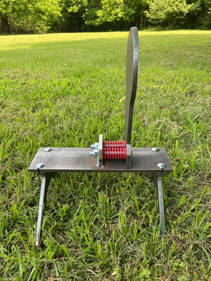 3/8"AR500 6"x12" Auto Reset Classic Popper Reactive Steel Shooting ...