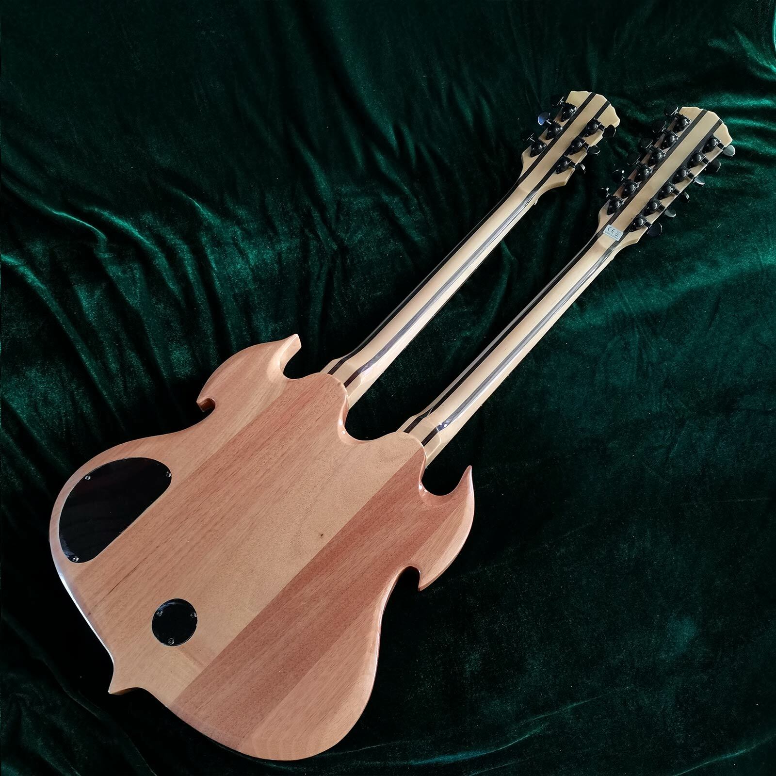 Custom Zakk 6 +12 Strings Double Neck Barbarian Electric Guitar Flamed ...