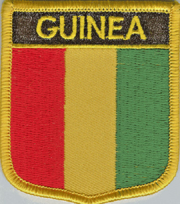 GUINEA SHIELD FLAG EMBROIDERED PATCH -- IRON-ON -- NEW 2.5" x 2.75" | eBay