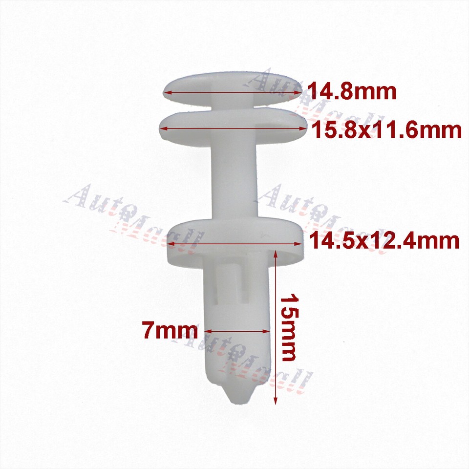 100 COMPLETE CLIPS FOR GM C5 C6 CORVETTE DOOR PANEL RETAINER PIN NUT ...