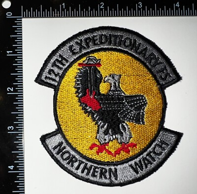 Operation Northern Watch USAF 12th Expeditionary Fighter Squadron Patch ...