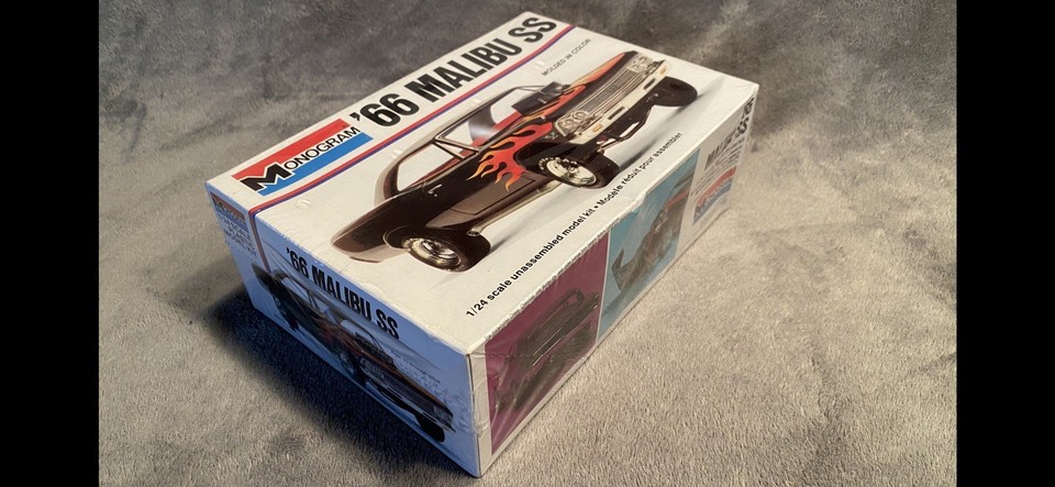 Sealed 1/24 Scale Monogram ‘66 Malibu SS Plastic Model Kit #2219 Issued ...