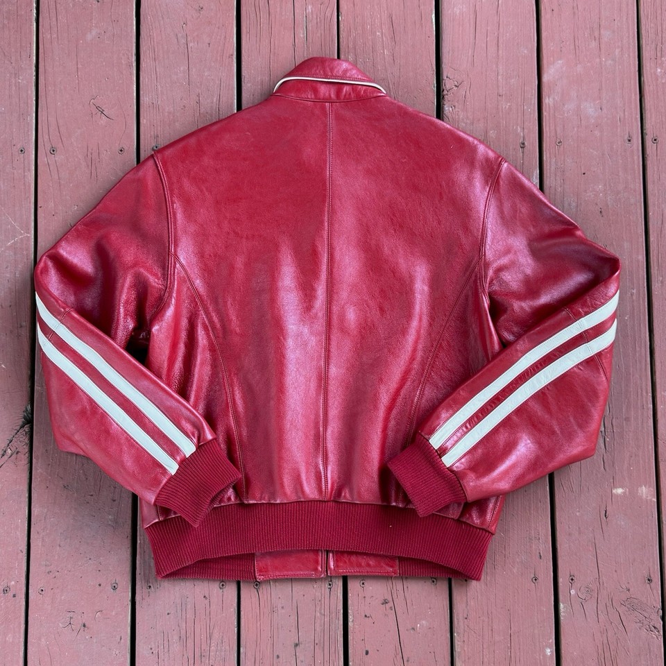 Vintage Red Pelle Pelle leather jacket | eBay