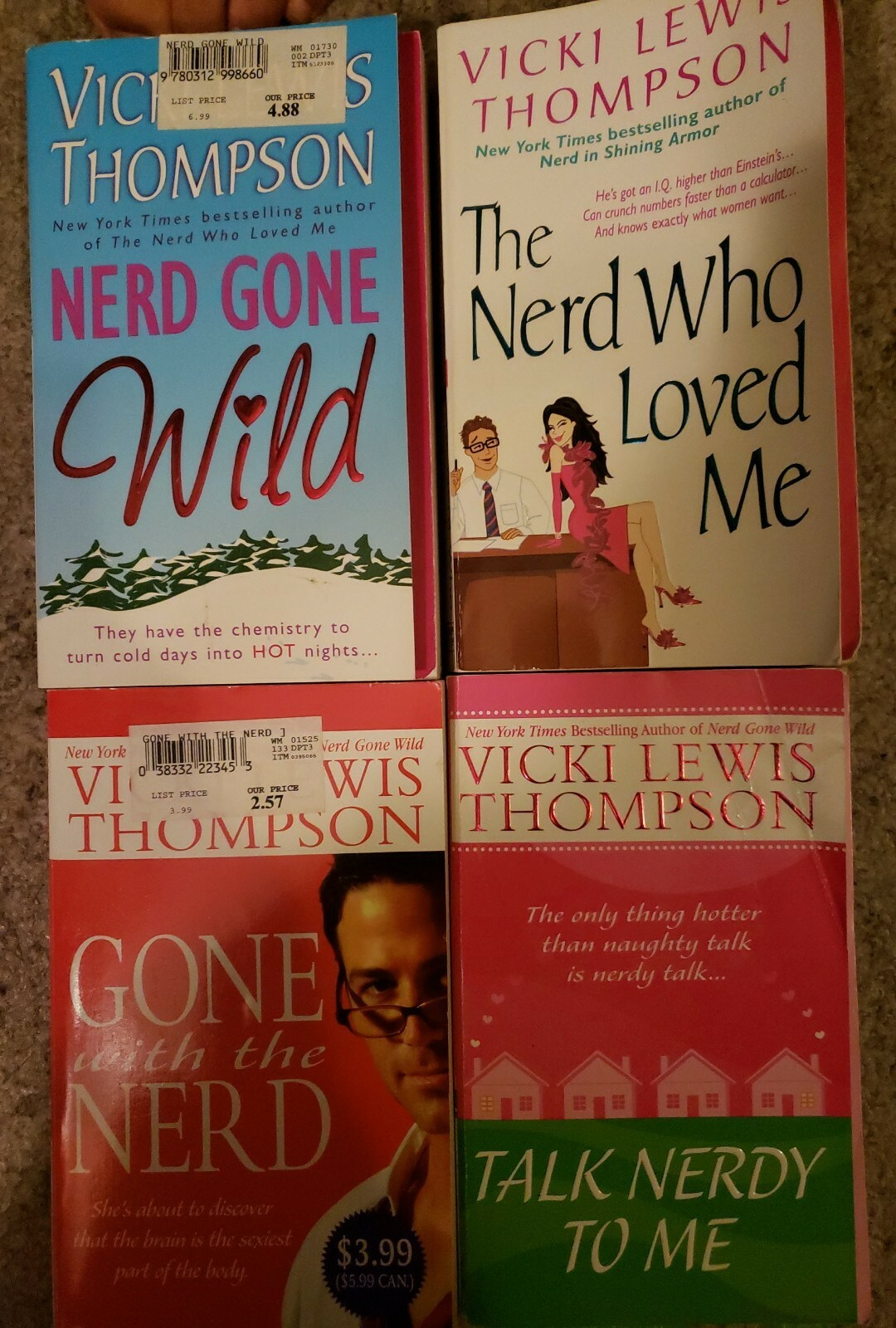 Vicki Lewis Thompson Nerd Gone Wild Talk Nerdy To Me Gone With The Nerd ...