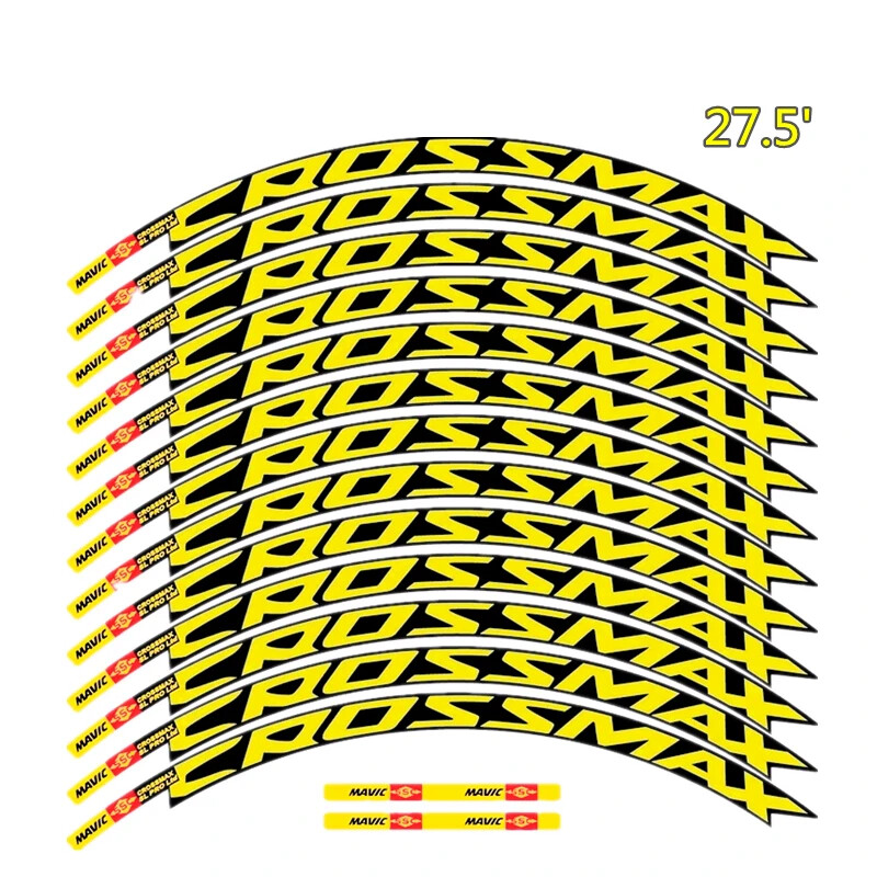 MTB Wheel Sticker Width Bicycle Wheel Decals Bike Stickers Decals Rim ...