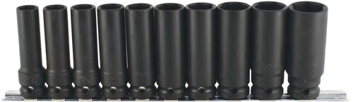 Trident Tools 1/2in Drive 10 Piece Deep Impact Socket Set Metric 13 ...
