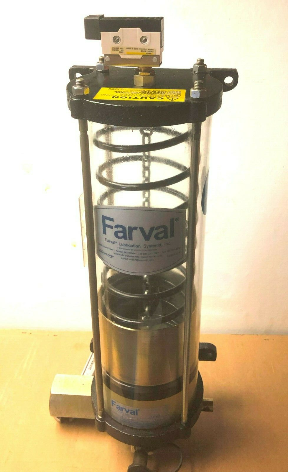 FARVAL BIJUR-DELIMON LUBRICATION PUMP TP121C WITH T30P-5A TANK ...