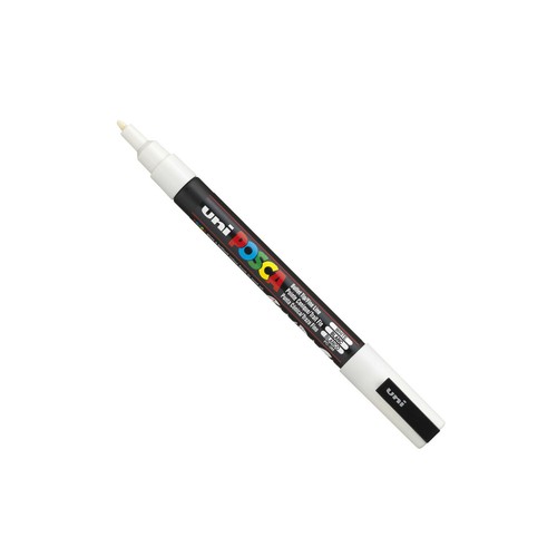 Marker Posca White PC3M Tip Conical Delicate | eBay