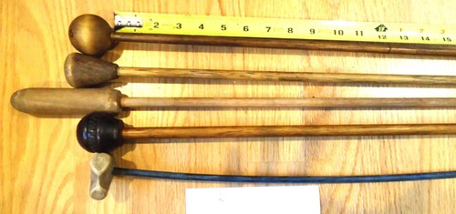5 Wood Loading / Range / Bench Rifle Cleaning Rods Set Q, Muzzleloader ...