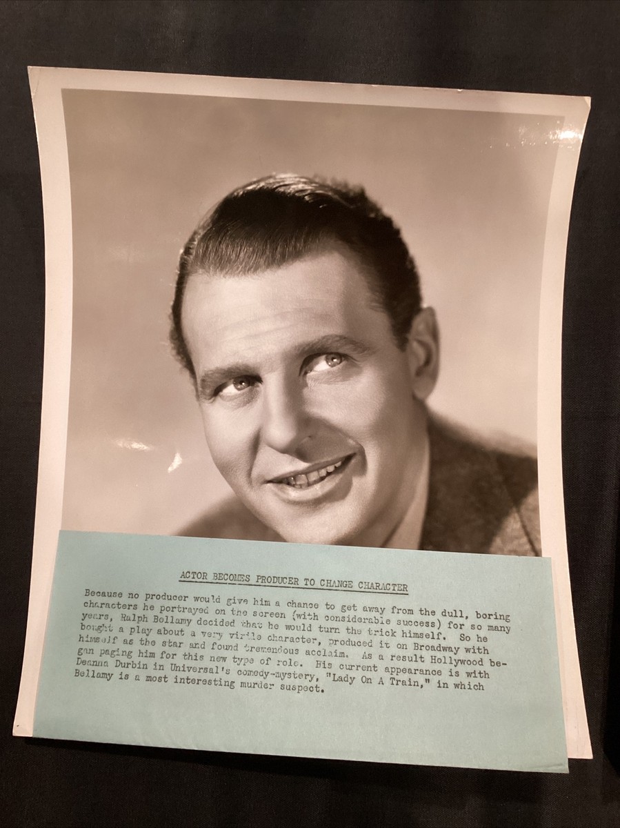 Ralph Bellamy Actor 1953 Press Photo Actor Ralph Bellamy On "Man