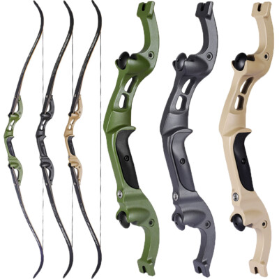 62" Recurve Bow F Interface 25-60lbs Limbs 19'' Riser Archery Hunting ...