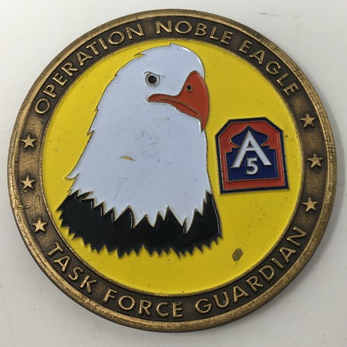Operation Noble Eagle Task Force Guardian 5th Army Challenge Coin ...