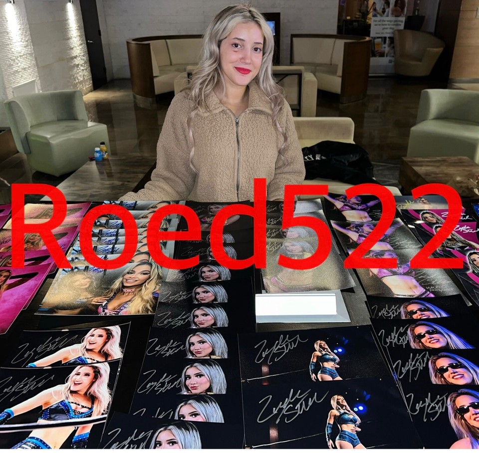 Wrestlemania Zayda Steel autograph photo The Real Deal WWE ID Prospect ...