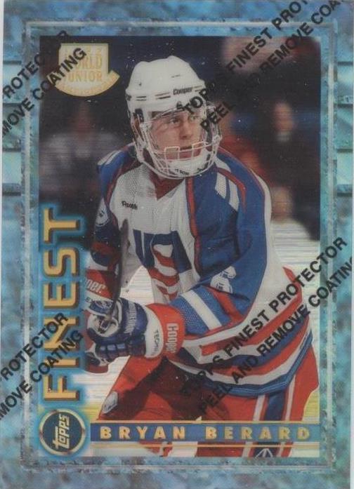 1994-95 Topps Finest - World Junior Championships Bryan Berard #114 ...