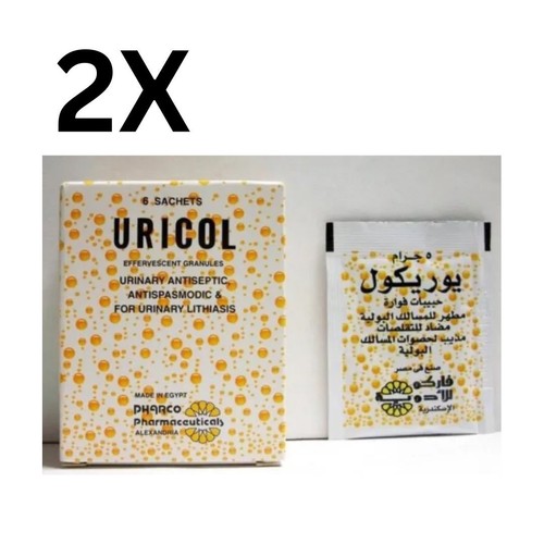 2 PACK x URICOL EFFERVESCENT GRANULES 6 SACHETS / يوريكول حبيبات... | eBay